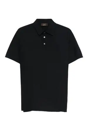 ZANONE Short-sleeve Polo Shirt - Blue