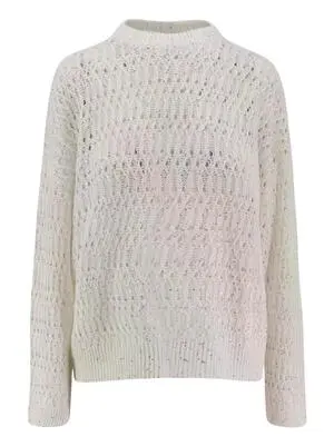 Brunello Cucinelli Openwork Sweater - Neutrals