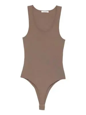 ENTIRE STUDIOS Sleeveless Bodysuit - Brown