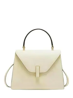 VALEXTRA Iside Leather Tote Bag - Neutrals