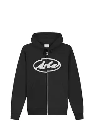 ARTE ANTWERP Hooded Zip-up Sweatshirt - Black