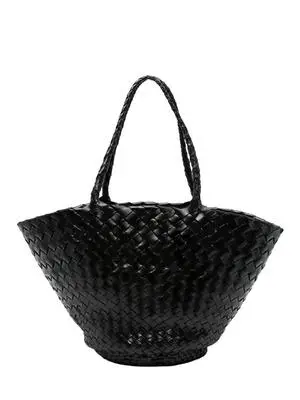 Dragon Diffusion Egola Woven Braided Shoulder Bag - Black