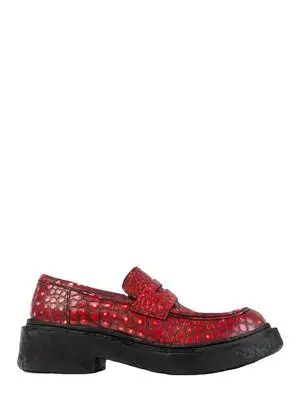 Camper Patterned Vamonos Loafers - Red