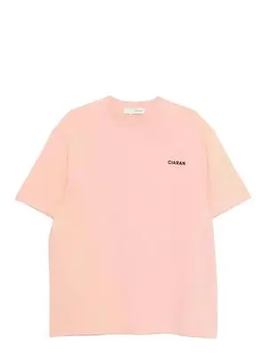 CIARAN Logo-embroidered T-shirt - Pink