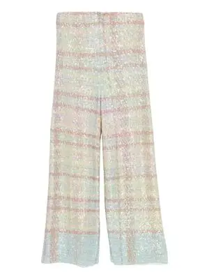 CIRCUS HOTEL Sequin Trousers - Neutrals