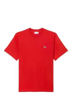 Lacoste Logo-patch Crew-neck T-shirt - Red