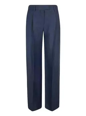 Brunello Cucinelli Zip-fly Trousers - Blue