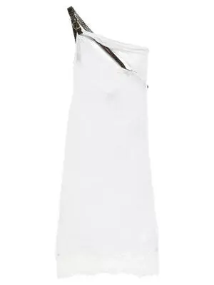 Coperni Wrinkled Mini Dress - White