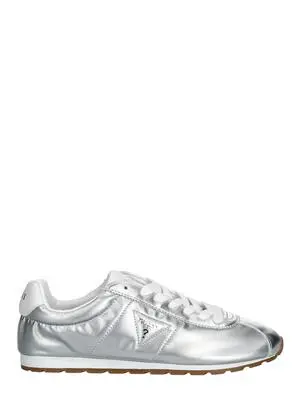Guess Logo Lace-up Sneakers - Silver