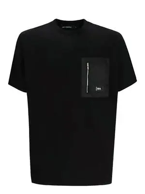 Karl Lagerfeld Pocket Crewneck T-shirt - Black