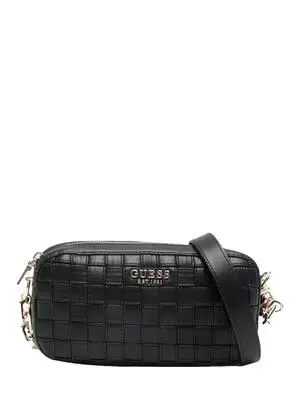 Guess Woven Crossbody Bag - Black