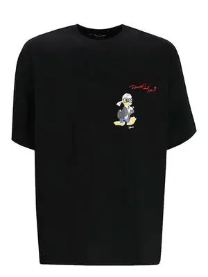 Karl Lagerfeld Crewneck Cartoon T-shirt - Black