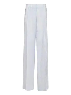 Dries Van Noten Pila Cupro Trousers - Blue