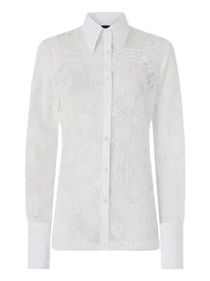 Pinko Coline Lace Shirt - White