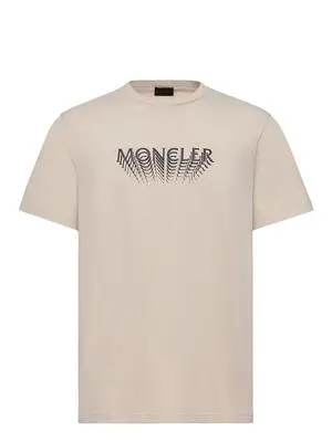 Moncler Organic Cotton Tshirt - Beige