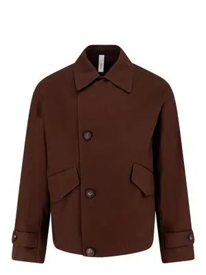 HEVO Isola Di San Pietro Cotton Jacket - Brown