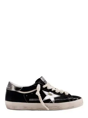 GOLDEN GOOSE Superstar Chenille Sneakers With Logo - Black