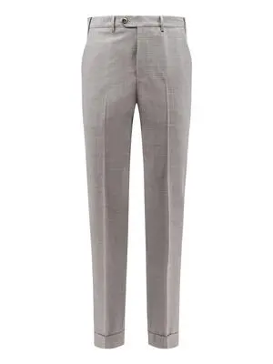 PT TORINO Stretch Virgin Wool Trousers - Grey