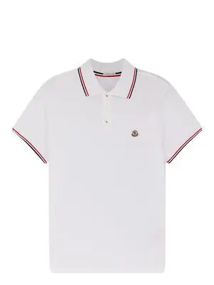 Moncler Cotton Polo Shirt - White