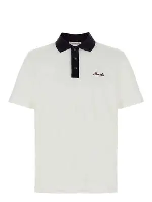 Moncler Cotton Polo Shirt - White