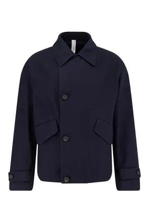 HEVO Isola Di San Pietro Cotton Jacket - Blue