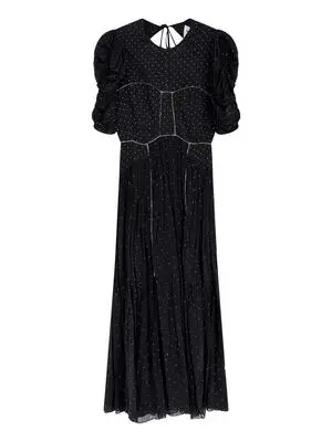 MARANT ETOILE Sichene Polka Dot Dress - Black