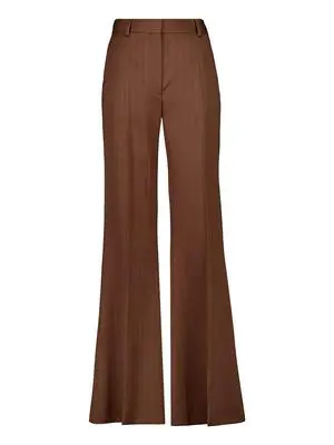 Stella McCartney Native Regenerative Wool Boot-cut Trousers - Brown