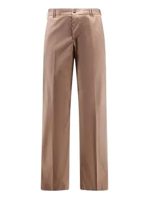 PT TORINO Reworked Michael Cotton Blend Trousers - Brown