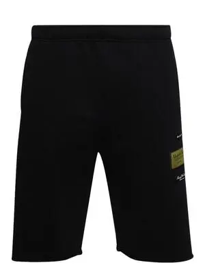 MAISON MARGIELA Logo Patch Relaxed Fit Shorts Black