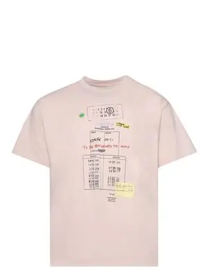 MAISON MARGIELA Library Stamp Tee Off - Pink