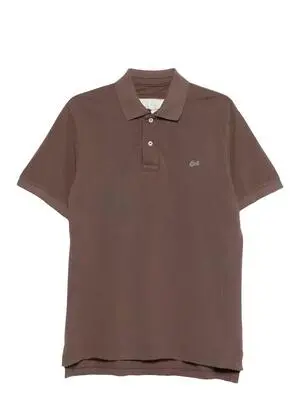 ERL Raw-hem Polo Shirt Brown