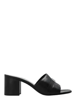 Tory Burch Leelee Leather Mules - Black