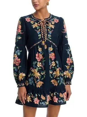 Farm Rio Maria Floral Mini Dress - Maira Floral