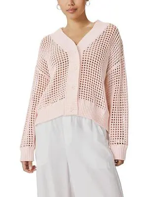 Splendid Camellia Cardigan Sweater - Rose Petal