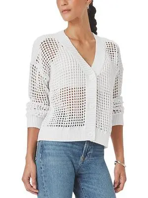 Splendid Camellia Cardigan Sweater - White