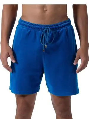 PRINCE & BOND Riviera Terry Shorts - Mykonos Blue