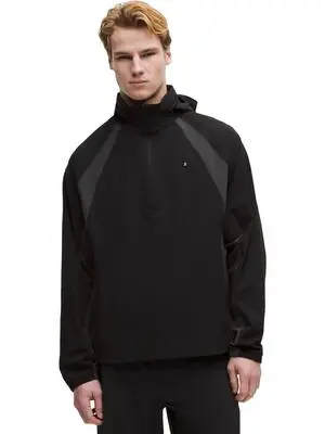 Lululemon Water-repellent Golf Half-zip Pullover - Black/graphite Grey
