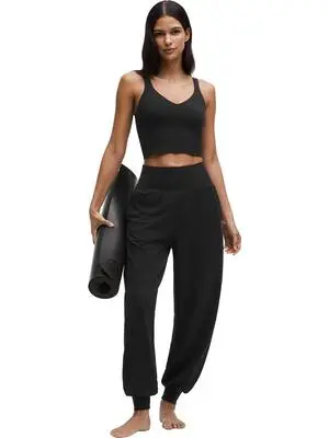 Lululemon Rulu Drapey Oversized High-rise Yoga Jogger - Black