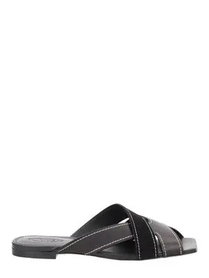 TOD'S Cross-strap Sandals - Black