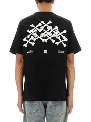 Amiri T-shirt With Logo - Black
