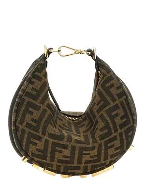 Fendi Mini Hobo Bag - Dark Brown