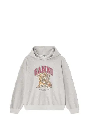 GANNI Sweatshirt With Logo - Grey