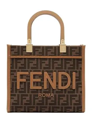 Fendi Sunshine Shopper Bag - Brown