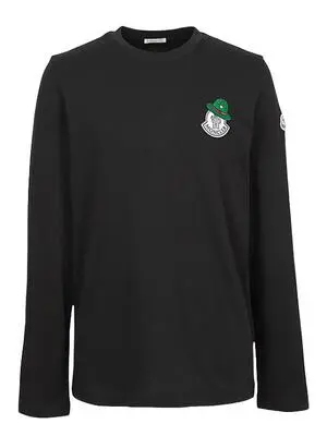 Moncler Long Sleeve T-shirt - Black