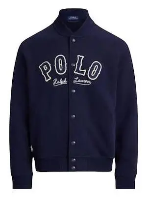 Polo Ralph Lauren Long Sleeve Fleece Graphic Jacket - Cruise Navy Blue