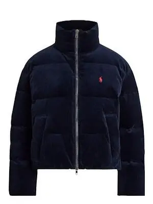 Polo Ralph Lauren Corduroy Puffer Coat - Navy Blue