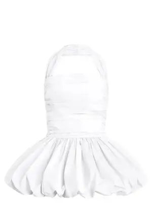 Patou Halterneck Mini Dress - White