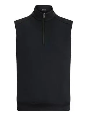 Rlx Ralph Lauren Half-zip Sleeveless Vest - Black