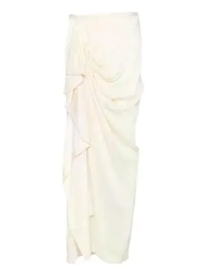 Bondi Born Draped Long Skirt - Neutrals