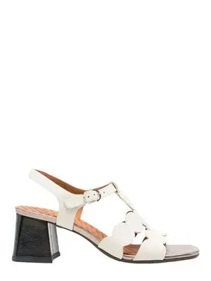 Chie Mihara Linaza Scalloped Sandals - White